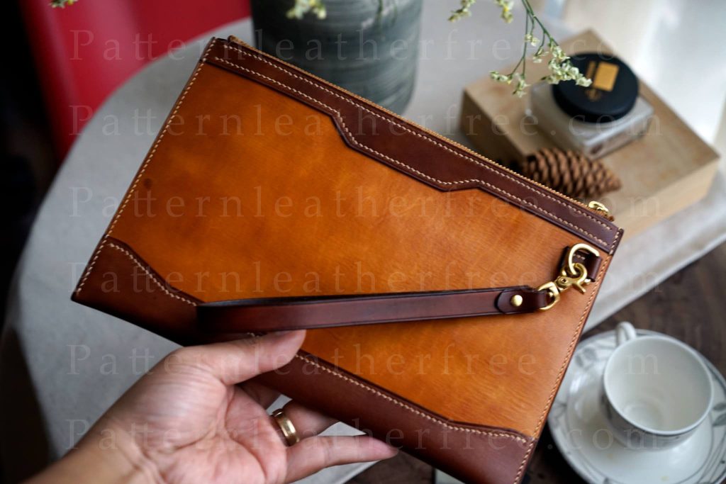 Pattern Leather Clutch - Download PDF
