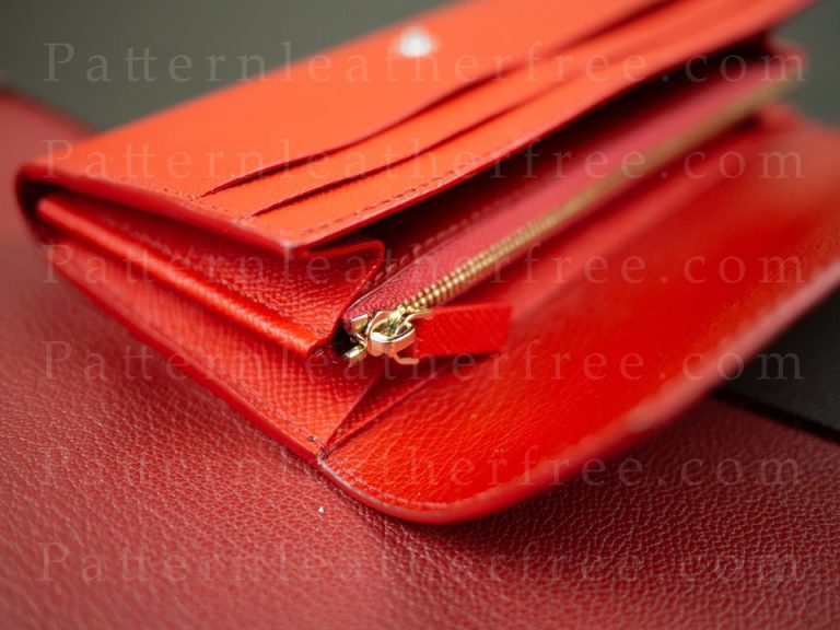 Leather Pattern Long Wallet - Download PDF